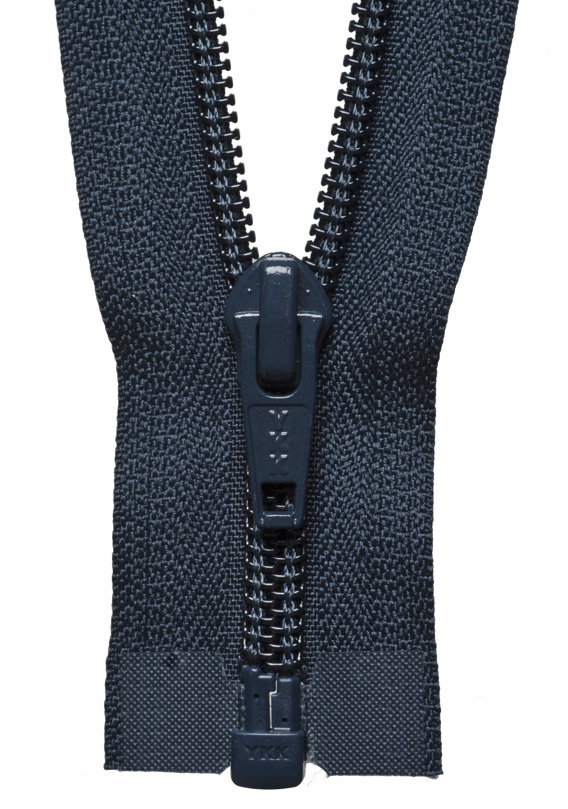Nylon Open End Zip: 76cm: Dark Navy - YKK - Groves and Banks