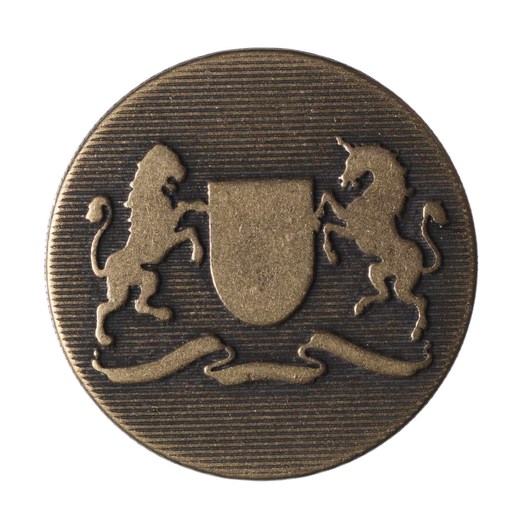 Buttons: Antique Crest: Metal: 20mm: Antique Bronze - Trimits Loose ...