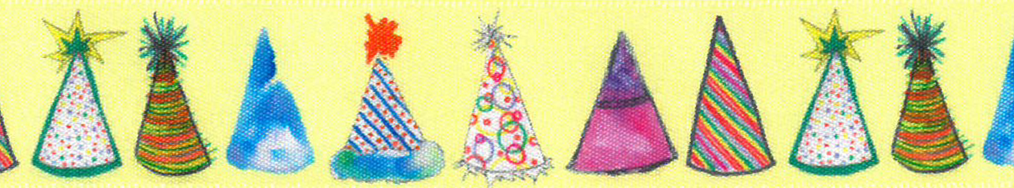 Ribbon: Party Hats: 20m x 25mm - Berisfords - Groves and Banks