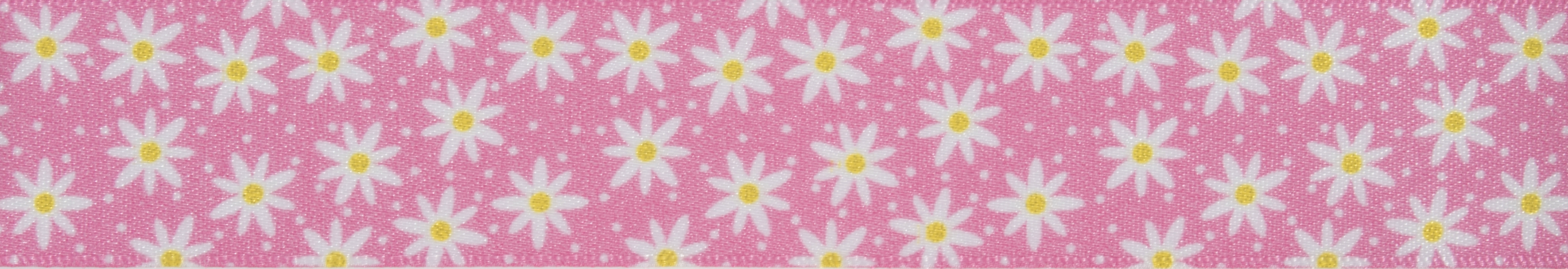 Ribbon: Daisy Chain: 20m x 25mm: Pink - Berisfords - Groves and Banks