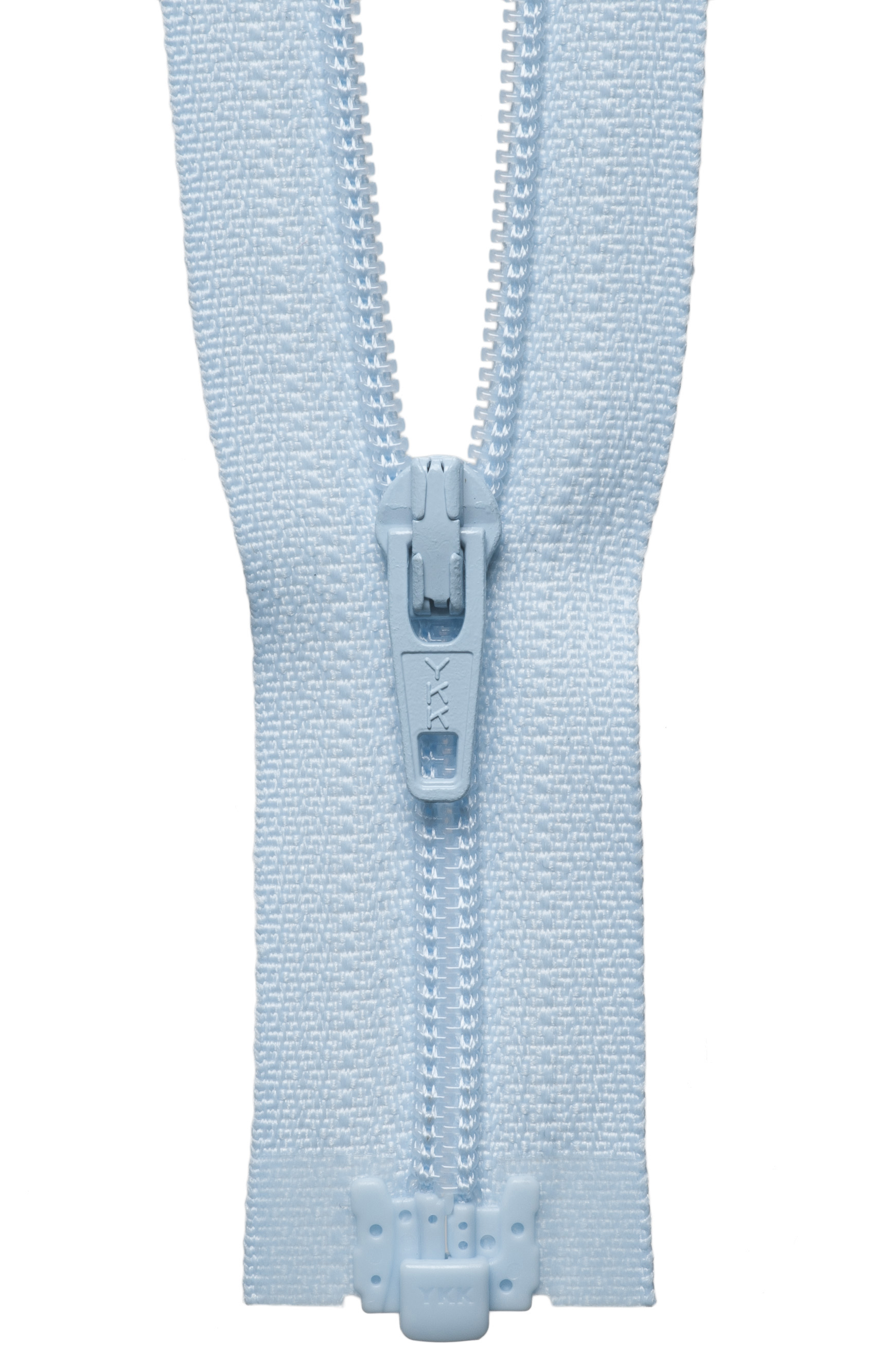 Light-Weight Open End Zip: 36cm: Baby Blue - YKK - Groves and Banks