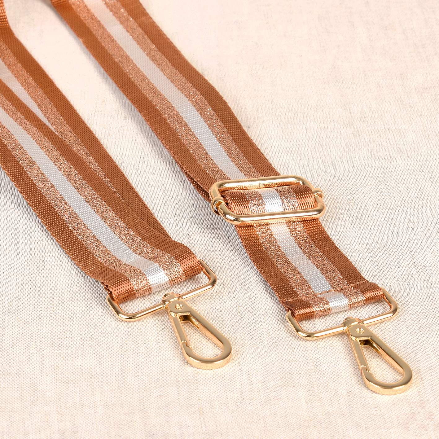 Shoulder Strap: Two-Tone: 140cm x 36mm: Copper/Rose Gold - Stephanoise ...