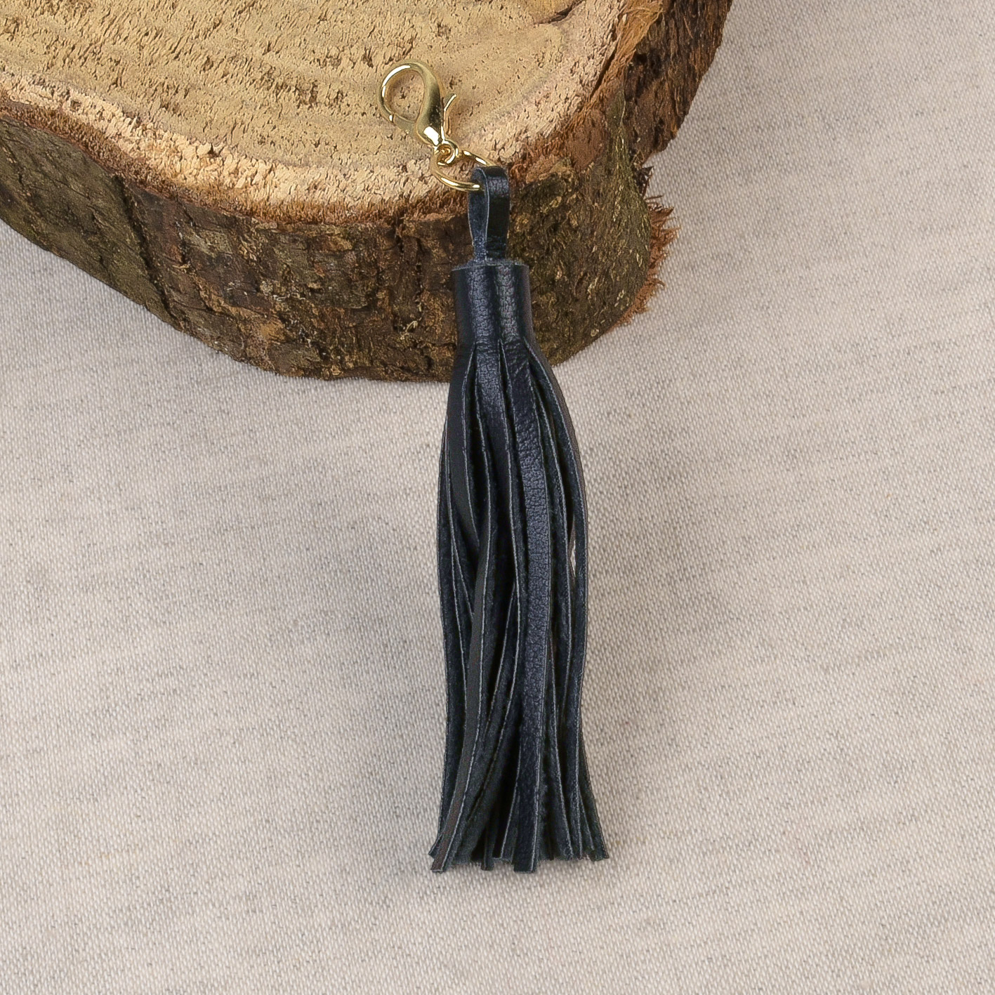 Tassel with Fastener: Navy Blue - Stephanoise - Groves and Banks
