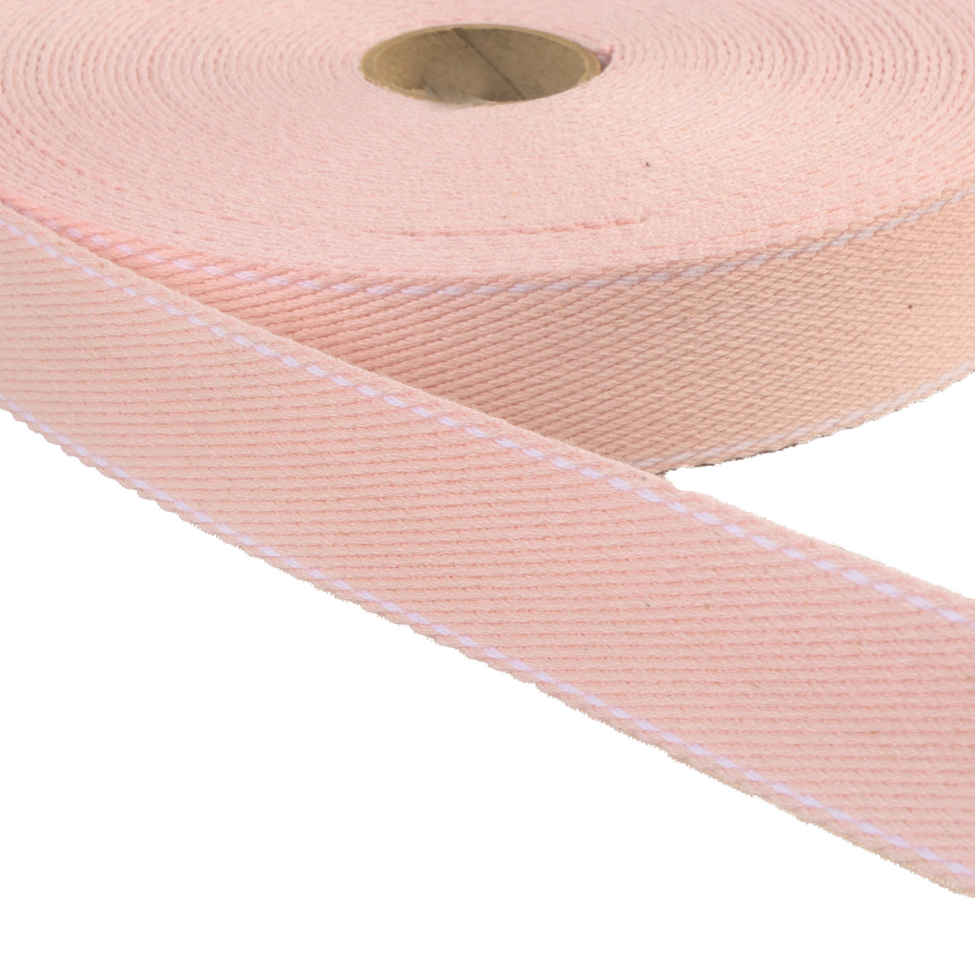 Trim: Webbing: Stitched: 20m x 30mm: Light Pink - Stephanoise - Groves ...