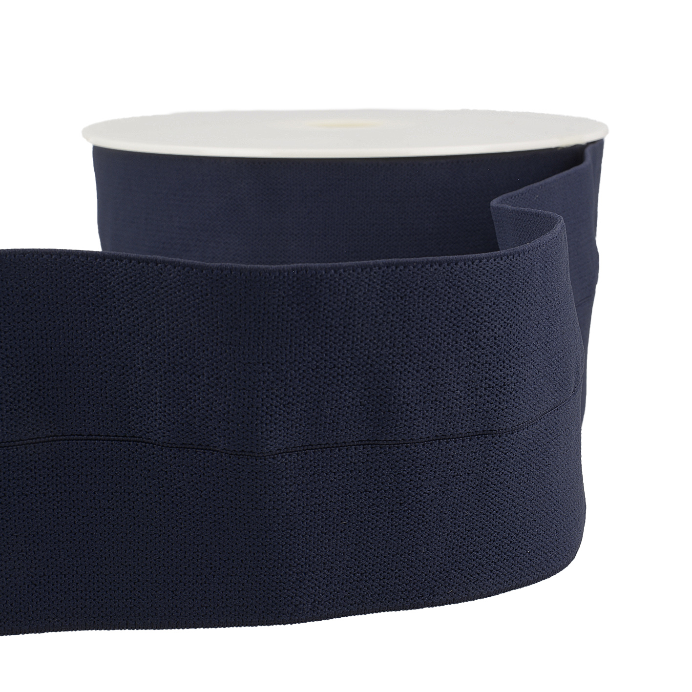 Trim: Elastic: Pre-Folded: 10m x 60mm: Navy Blue - Stephanoise - Groves ...