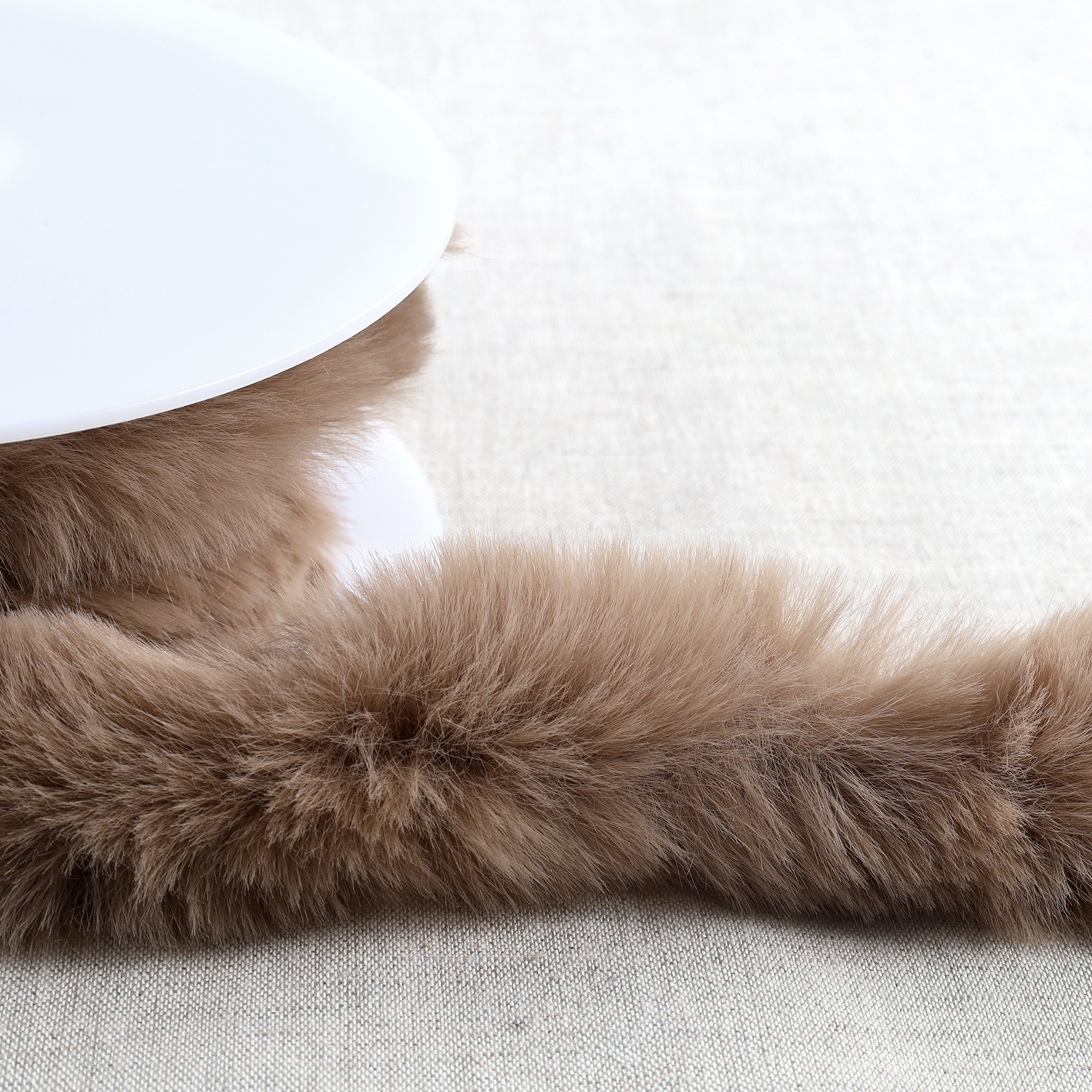 Trim: Piping: Faux Fur: 5m x 50mm: Light Brown - Stephanoise - Groves ...