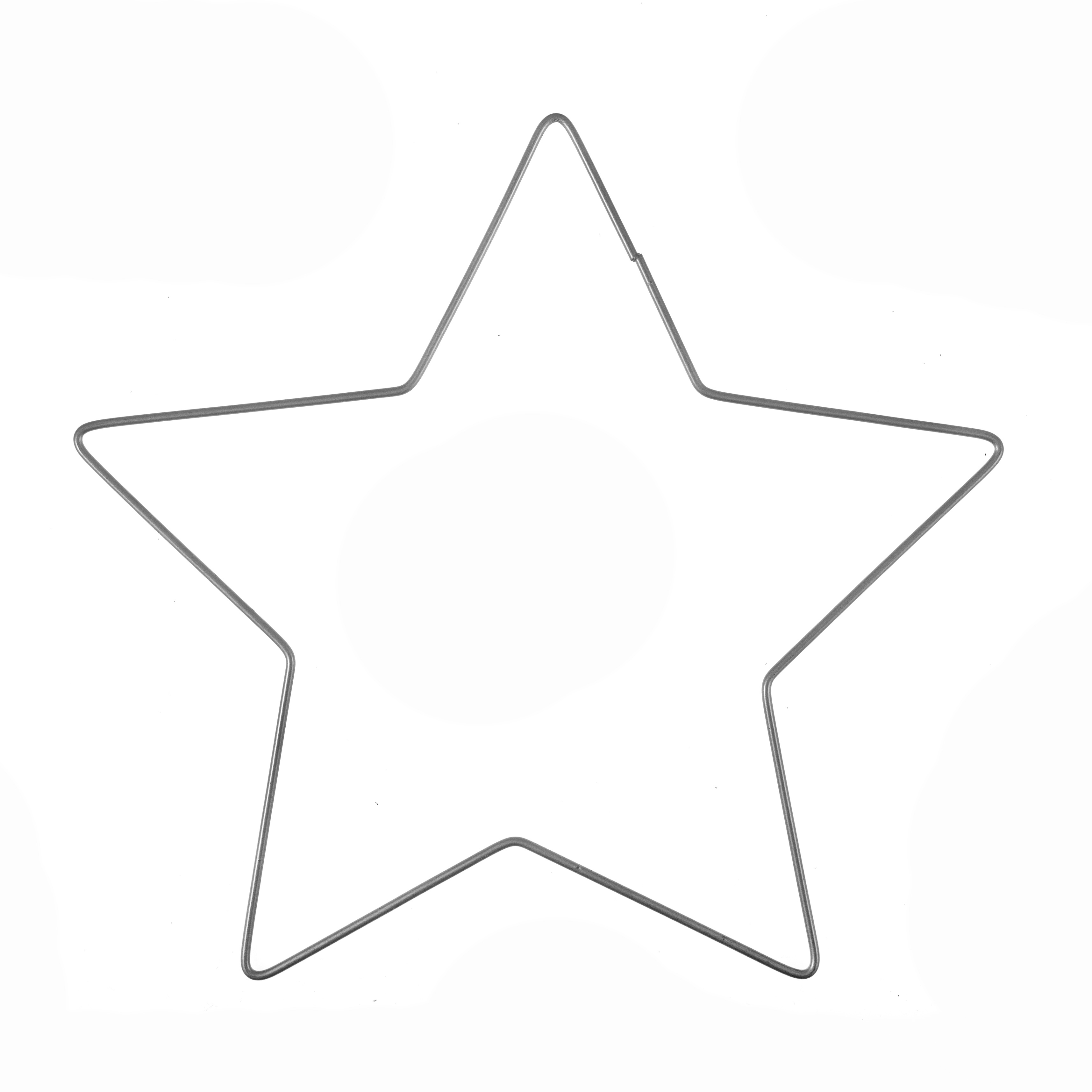 Craft Hoops: Wire: Star: 25cm: Silver - Trimits - Groves and Banks