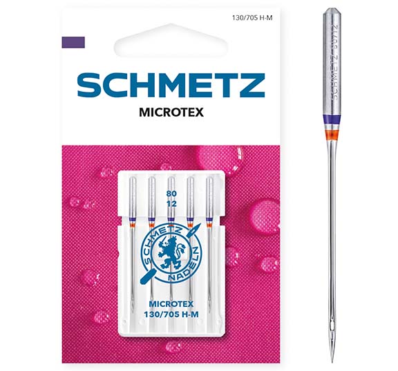 Sewing Machine Needles: Microtex: 80(12): 5 Pieces - Schmetz - Groves ...