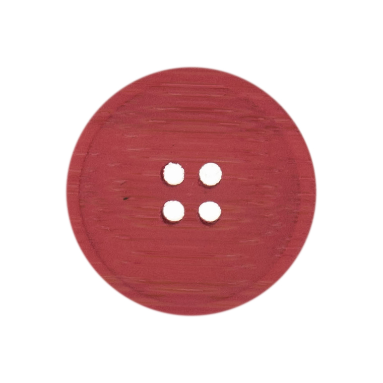 Button: Eco-Conscious: Bamboo: 4 Hole: 20mm: Fuchsia - Trimits Loose ...