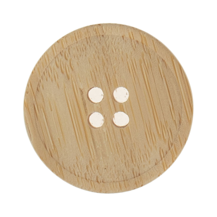 Button: Eco-Conscious: Bamboo: 4 Hole: 23mm: Natural - Trimits Loose ...