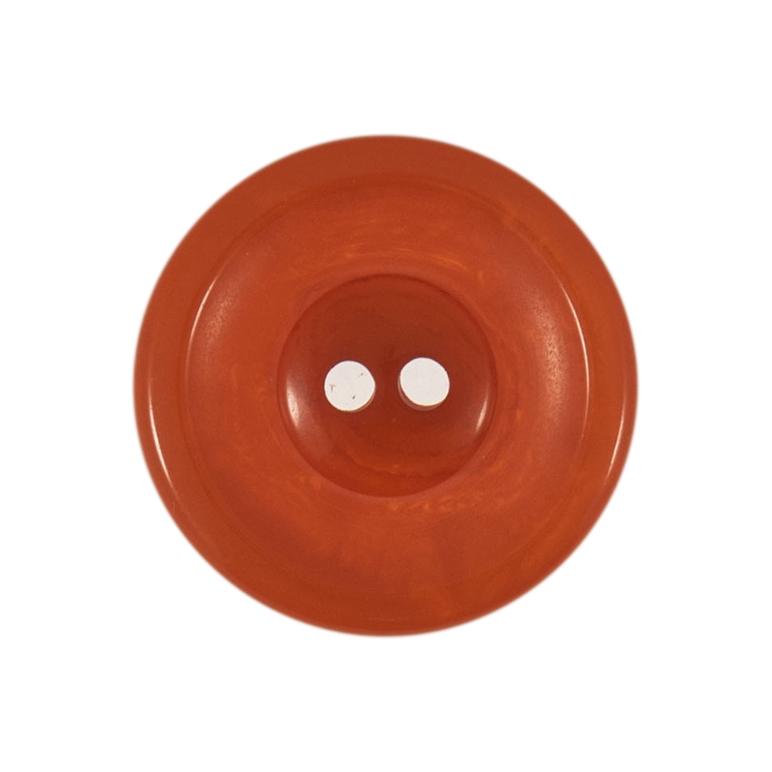 Button: Eco-Conscious: Bio Resin: 2 Hole: Rimmed: 20mm: Orange ...