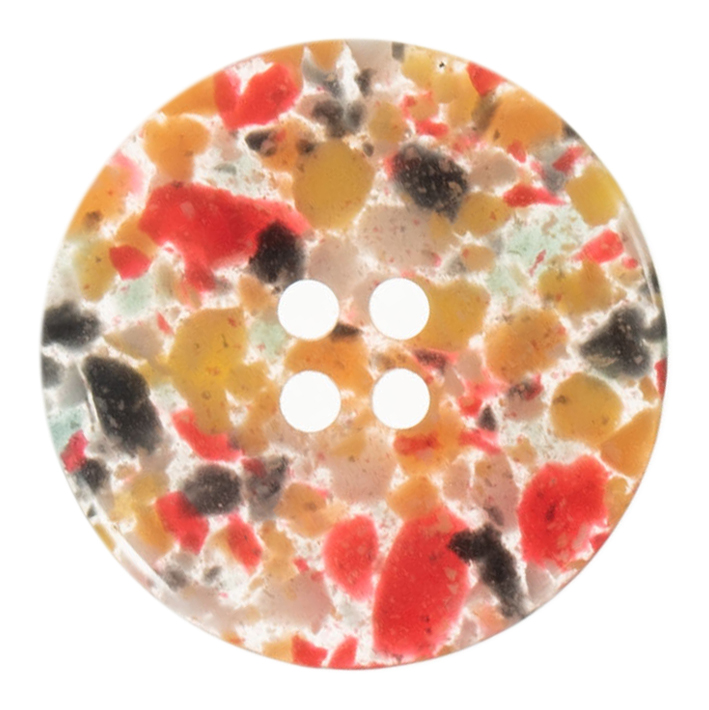 Button: Eco-Conscious: Recycled Plastic Scrap: 4 Hole: 25mm: Assorted ...