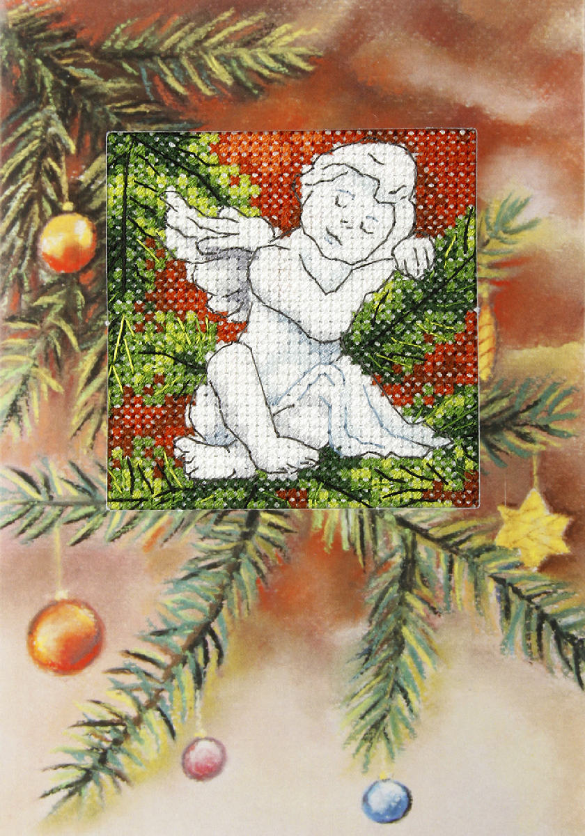 Counted Cross Stitch Kit: Greetings Card: Angel - Orchidea - Groves and ...
