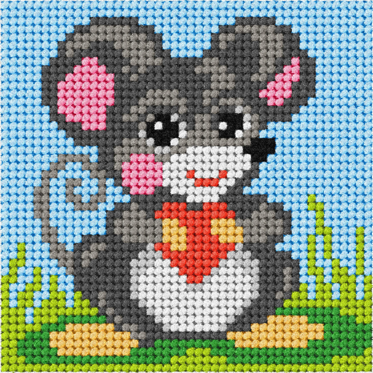 Needlepoint Kit: My First Embroidery: Mini: Mouse - Orchidea - Groves ...