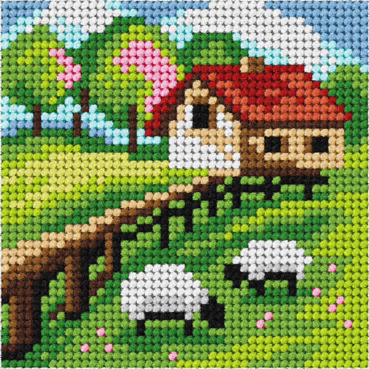 Needlepoint Kit: My First Embroidery: Mini: Spring Landscape - Orchidea ...