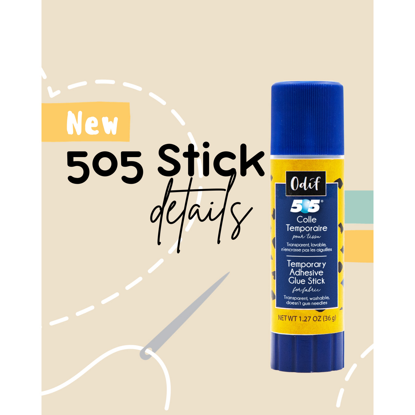 Counter Display: Temporary Adhesive Stick: 505: Pack of 16 - Odif ...