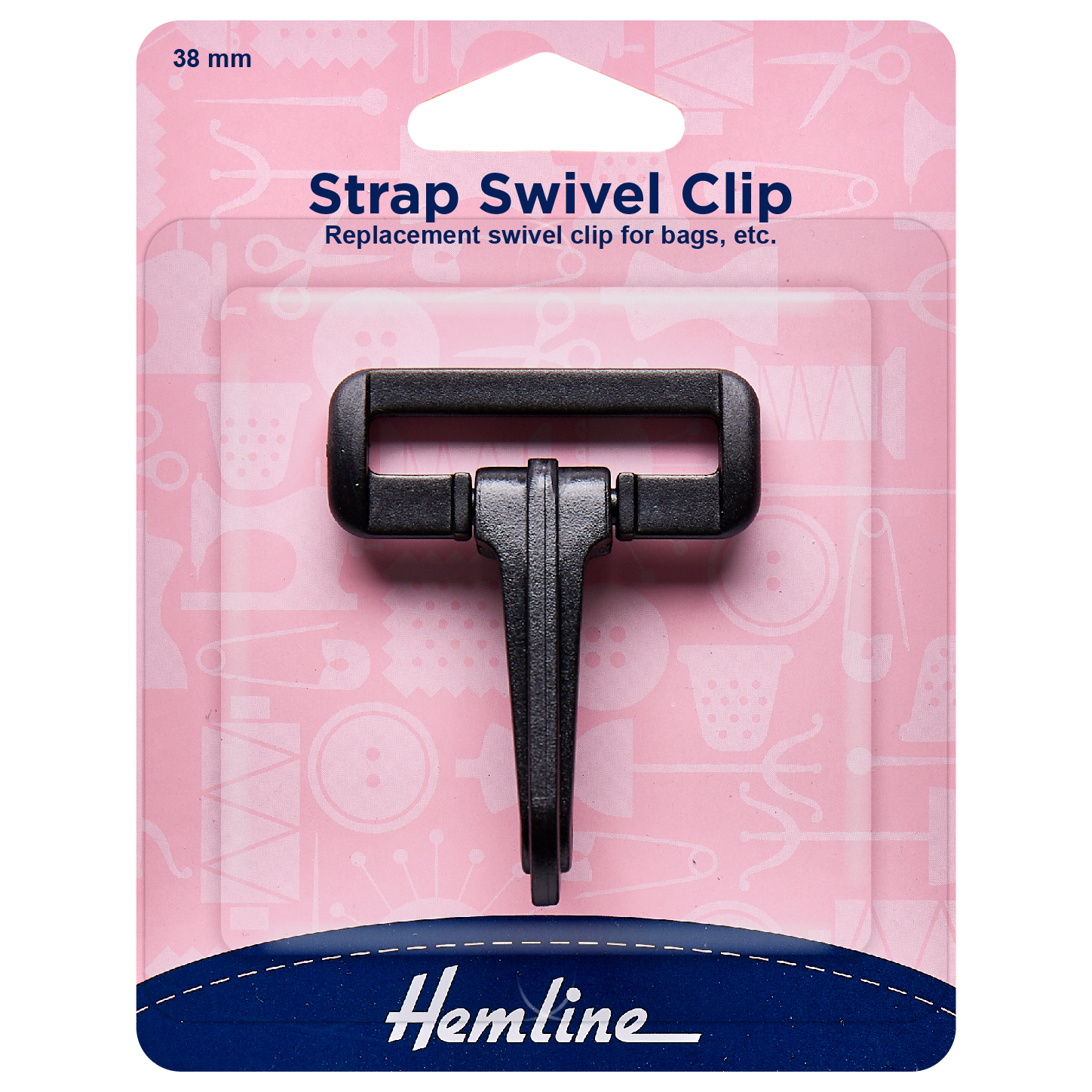 Swivel Clip 38mm Black Hemline Groves And Banks swivel-clip-38mm-black-hemline-groves-and-banks