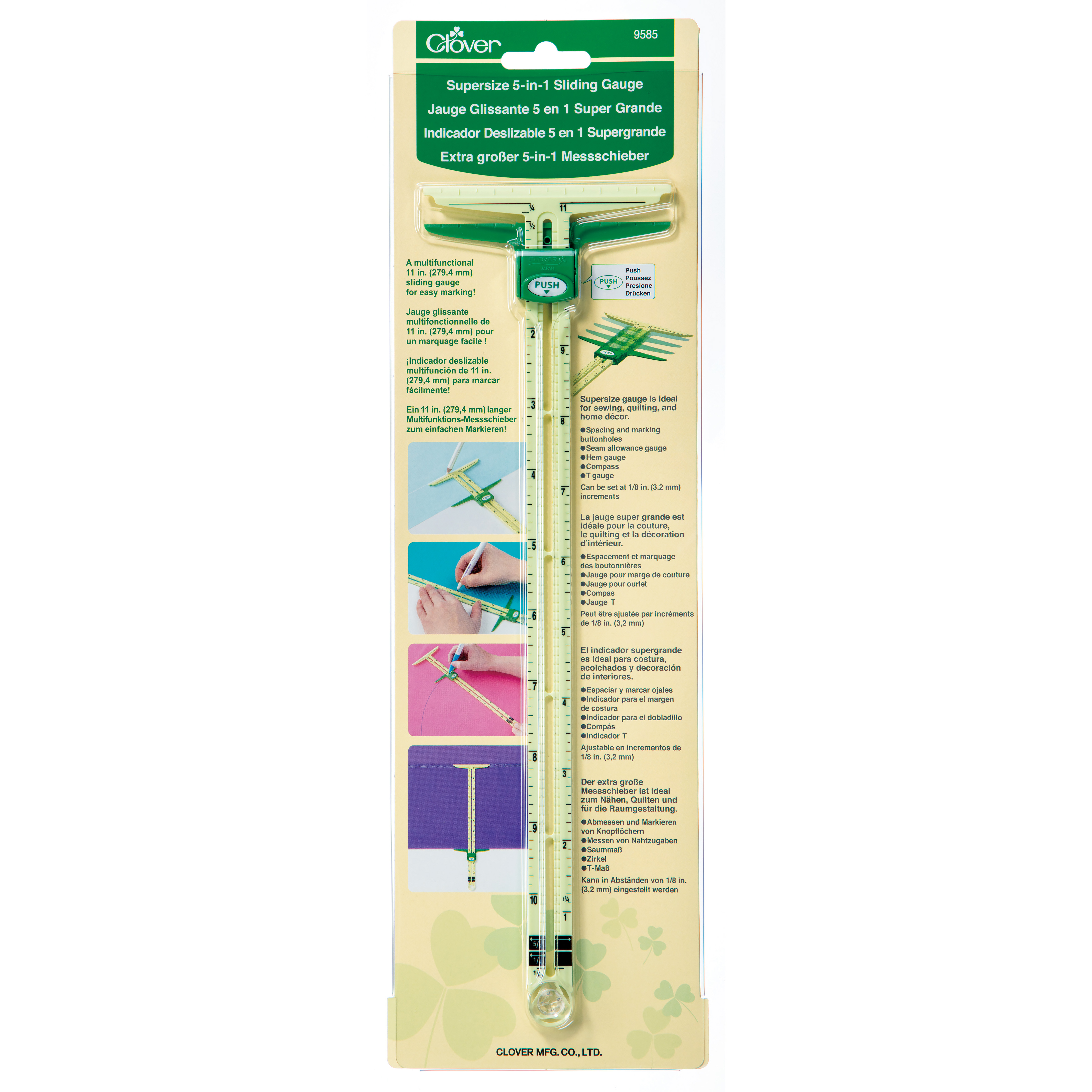 5-in-1 Sliding Gauge: Supersize. (3) - Clover - Groves and Banks