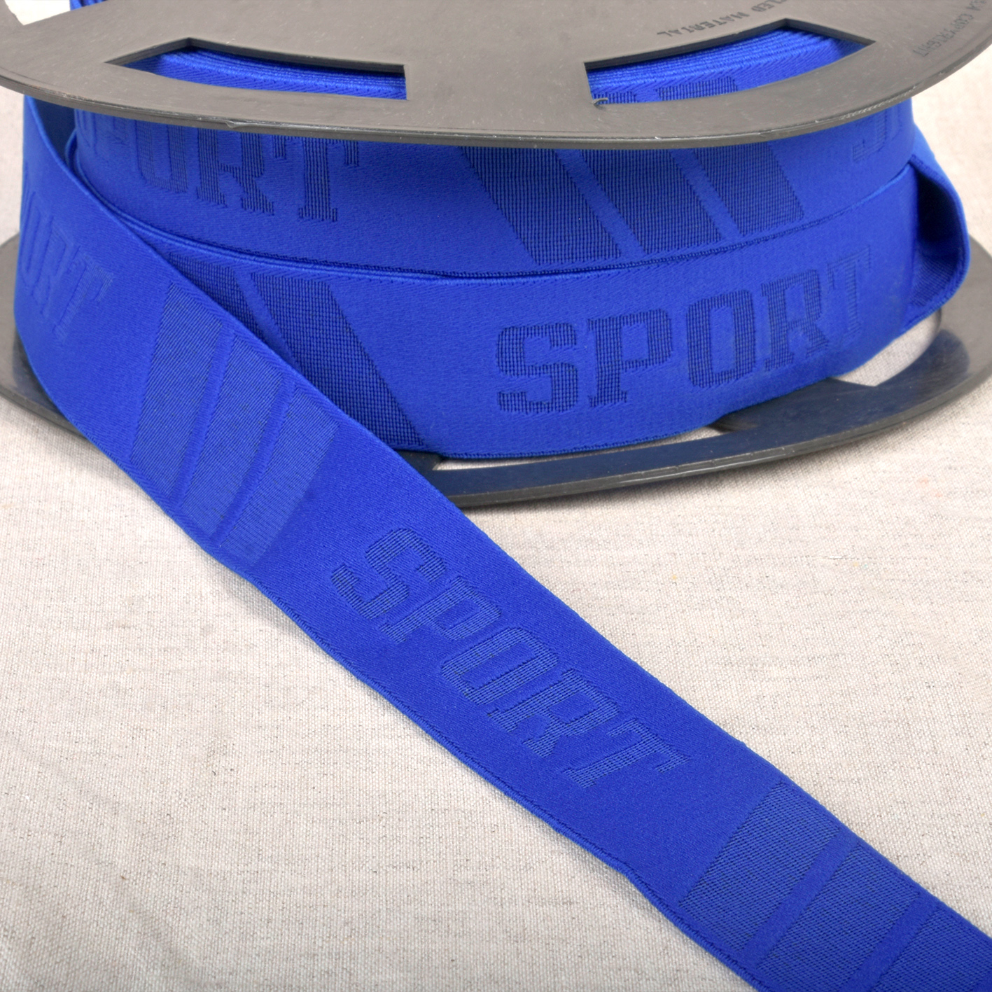Trim: Elastic: Sport Embossed: 20m x 32mm: Royal Blue - Stephanoise ...