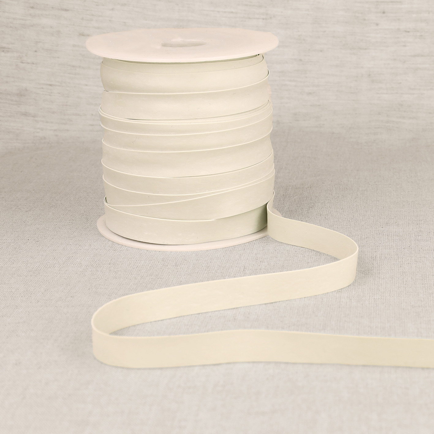 Elastic: Raw: 50m x 12mm: Ivory - Stephanoise - Groves and Banks
