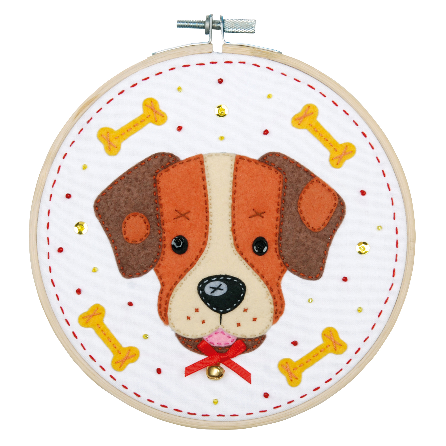 Felt Craft Kit with Frame: Dog - Vervaco - Groves and Banks