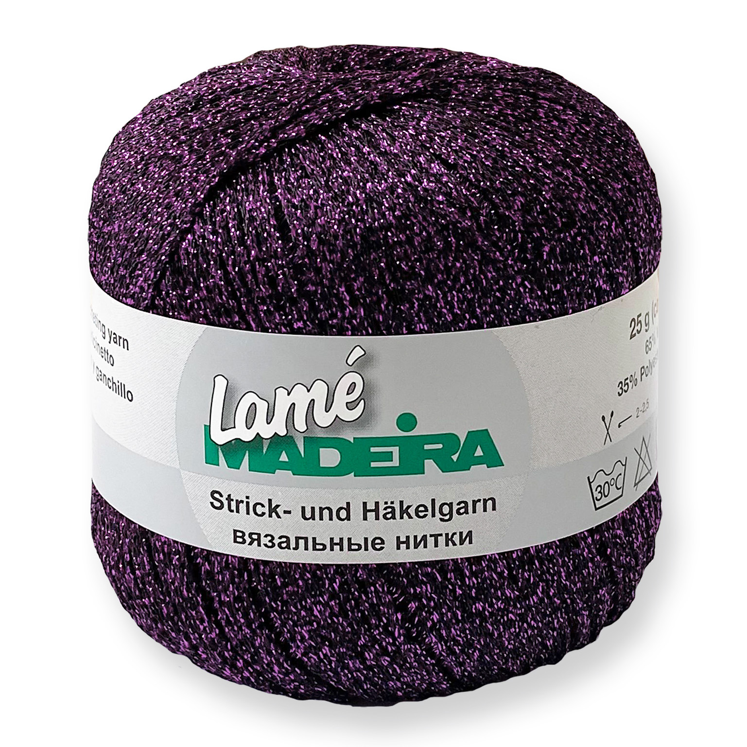 Crochet/Knitting Yarn: Lamé: 5 x 25g: Balls - Madeira - Groves and Banks