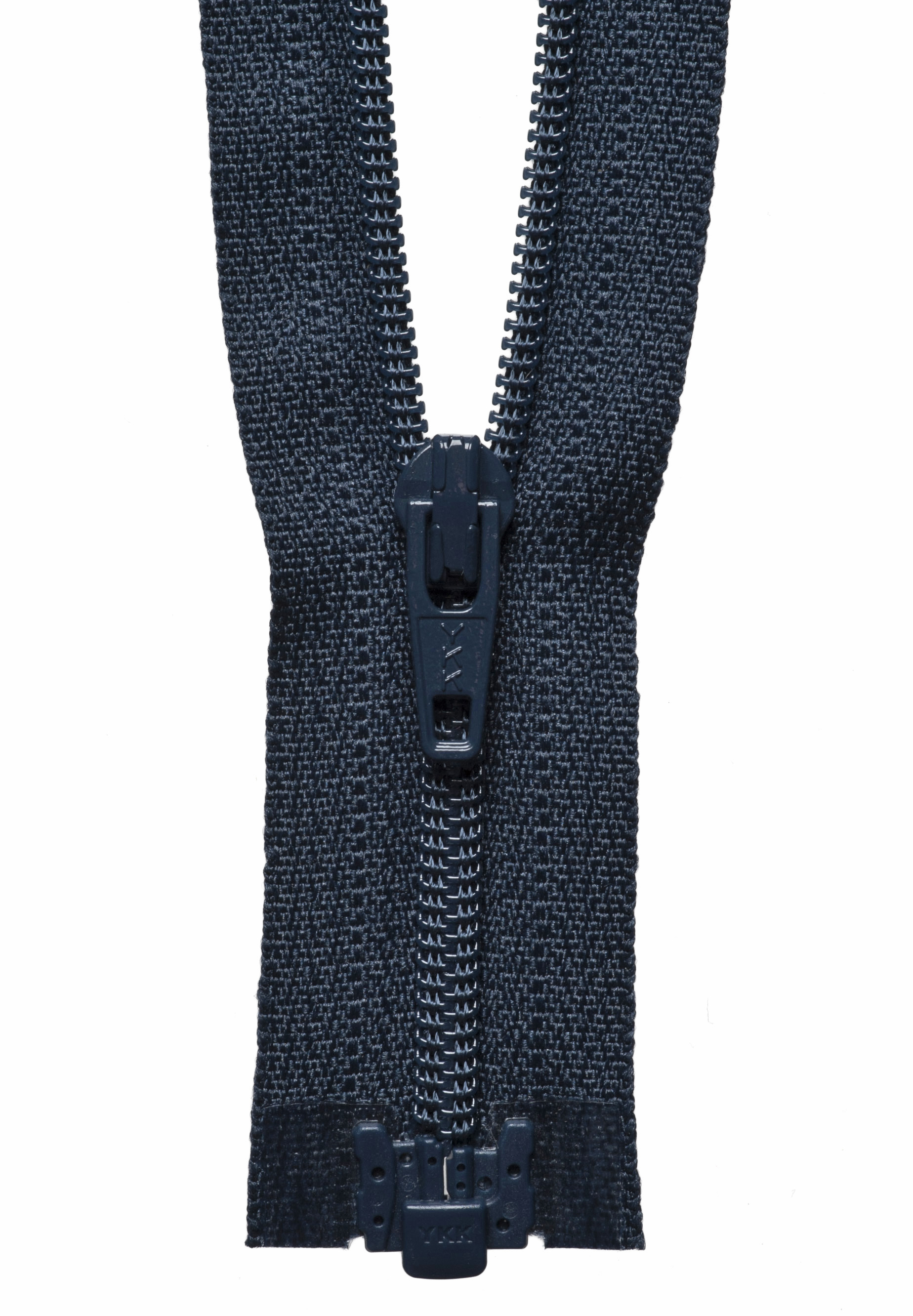 Light-Weight Open End Zip: 36cm: Dark Navy - YKK - Groves and Banks