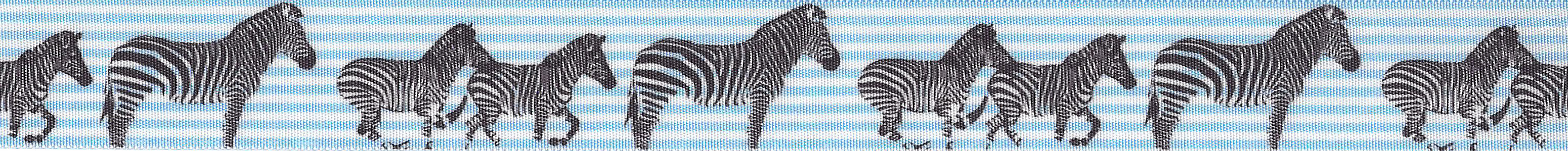 Ribbon: Exclusive to Groves: Zebra Stripes: 25m x 25mm: White and Pale ...
