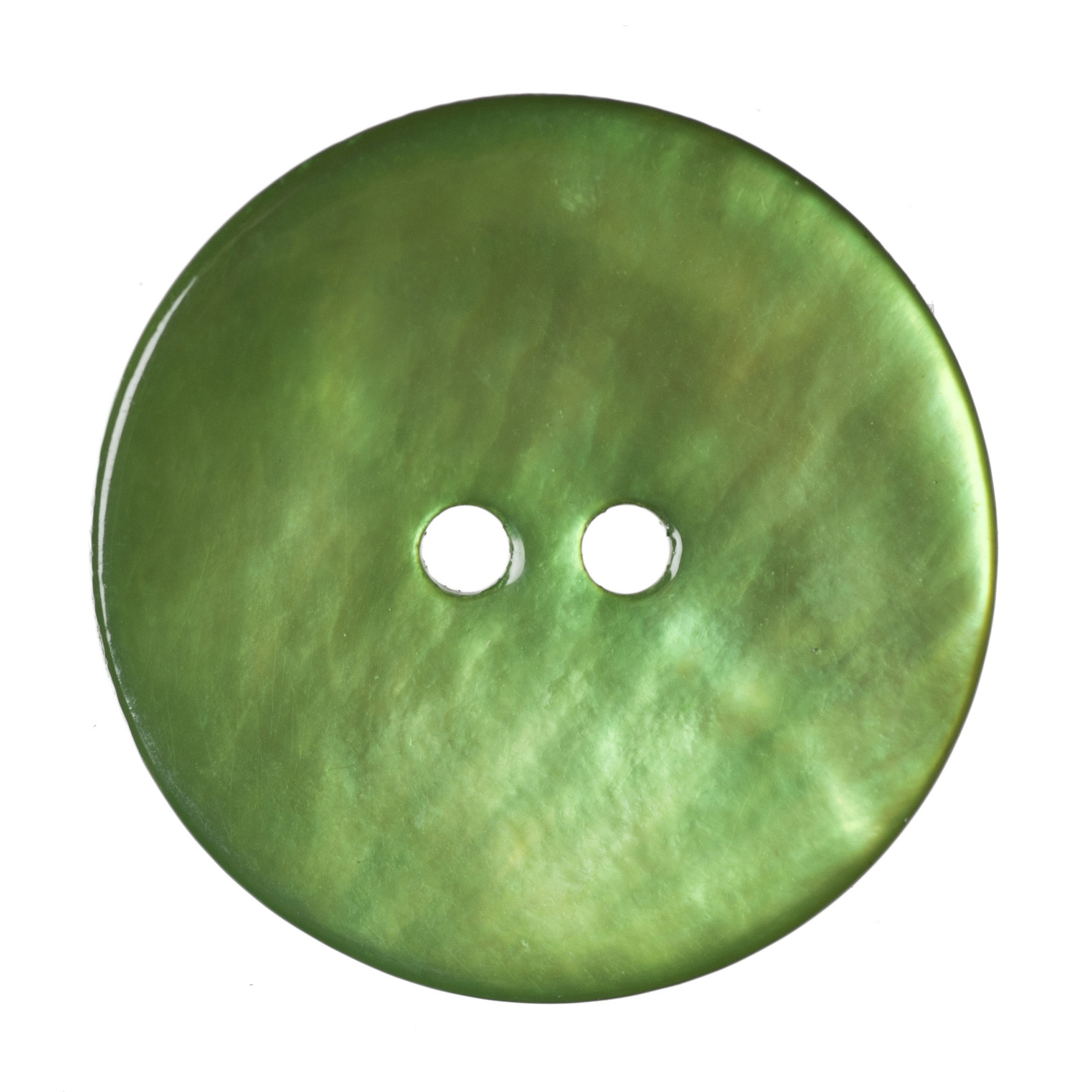 Button: Dyed Agoya Shell: 23mm: Emerald - Trimits Loose Buttons ...