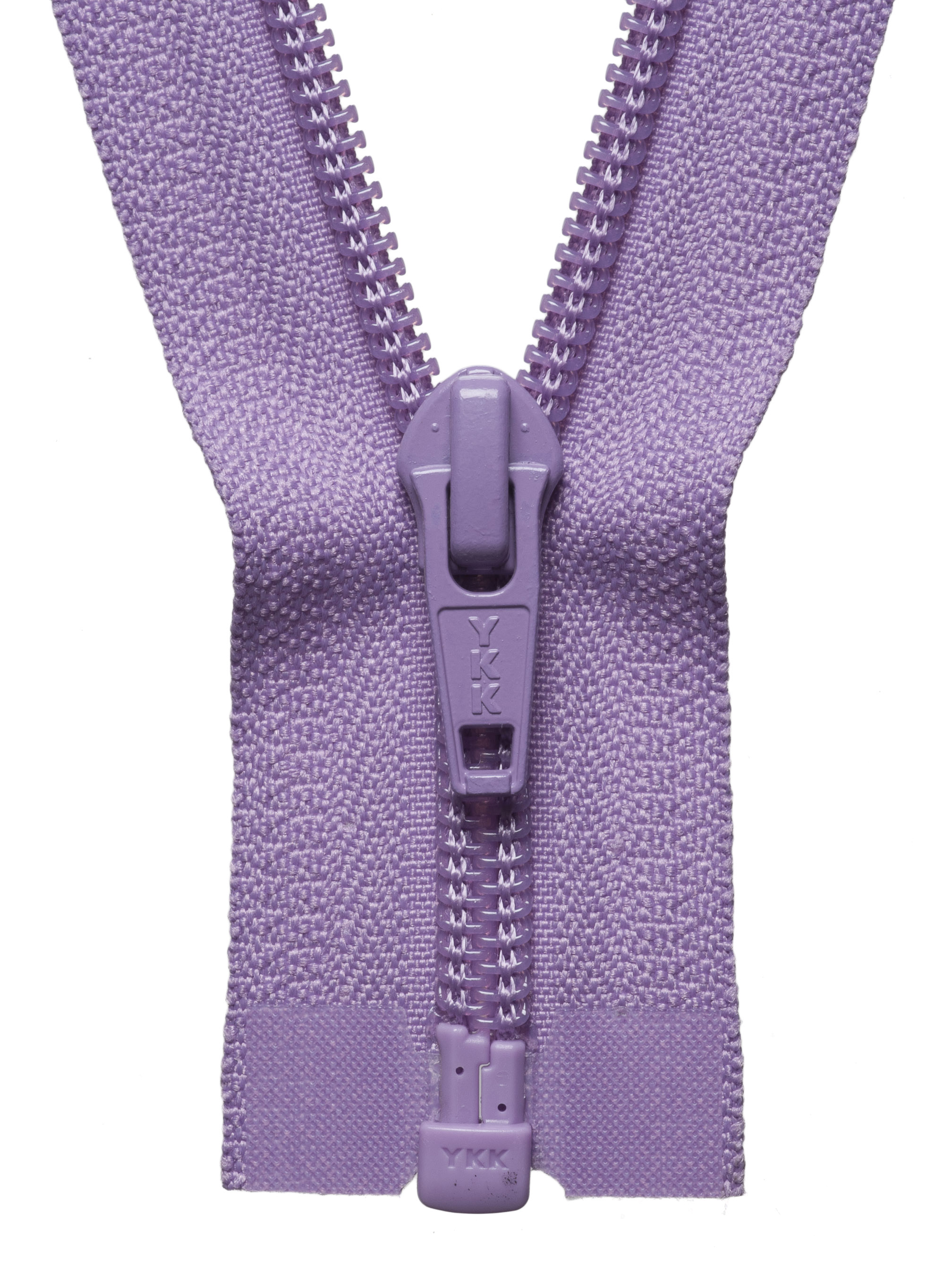 Nylon Open End Zip: 81cm: Light Orchid - YKK - Groves and Banks