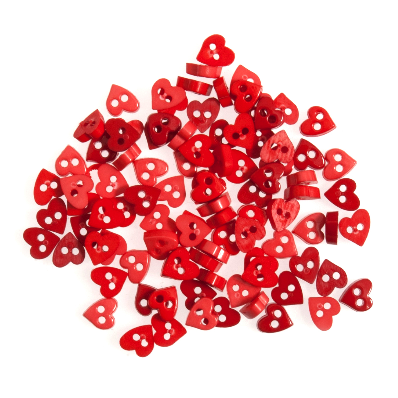 Buttons: Craft: Mini: Heart: 6mm: Red: Pack of 5g - Trimits - Groves ...
