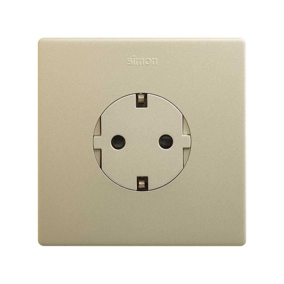 Minimal aesthetic frame for CLEAN Schuko socket outlet with 1 element ...