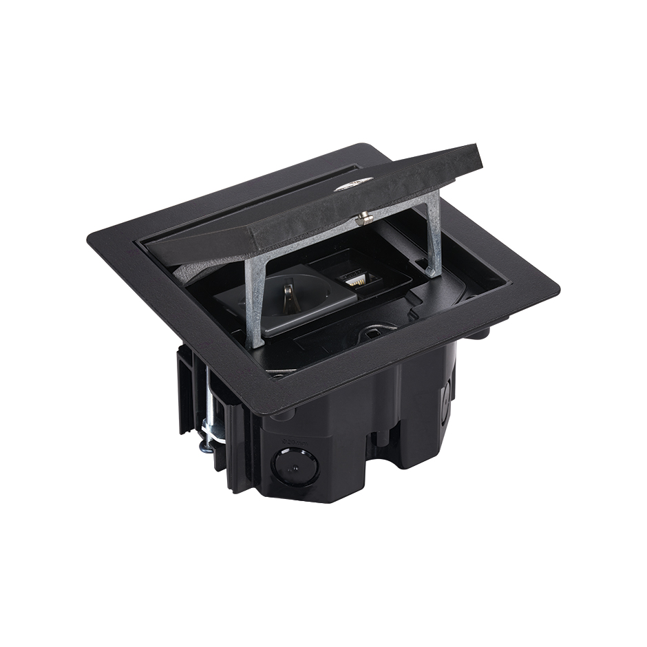 IP66 watertight raised floor box empty kit for 1 Simon K45 mechanism ...