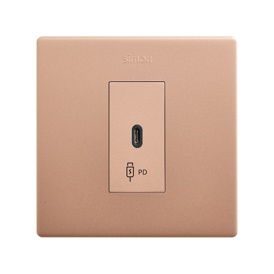 Carregador USB C 20W Power Delivery cobre Simon 270 | SIMON