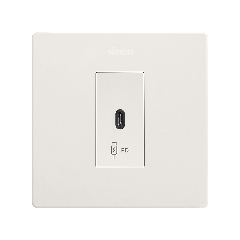 USB C charger 20W Power Delivery matt white Simon 270 | SIMON