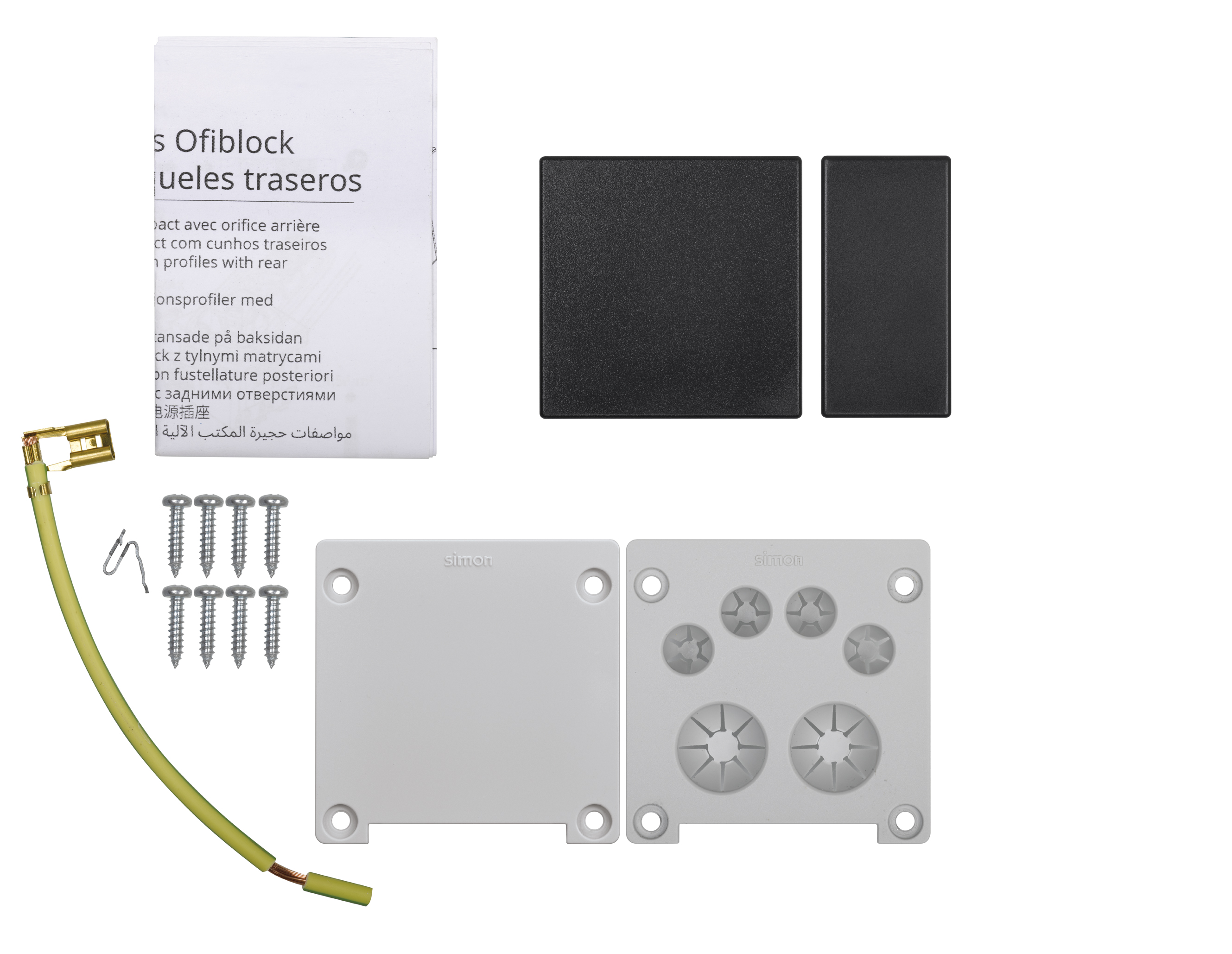 Ofiblock Compact for 5 useful mechanisms with rear diecut in the last ...
