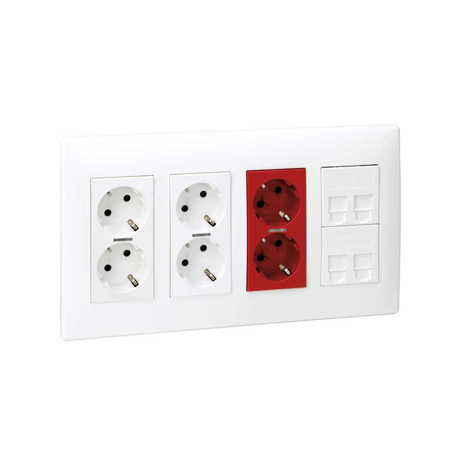 Surface/flush-mount wall box kit 4 double elements with 2 double ...