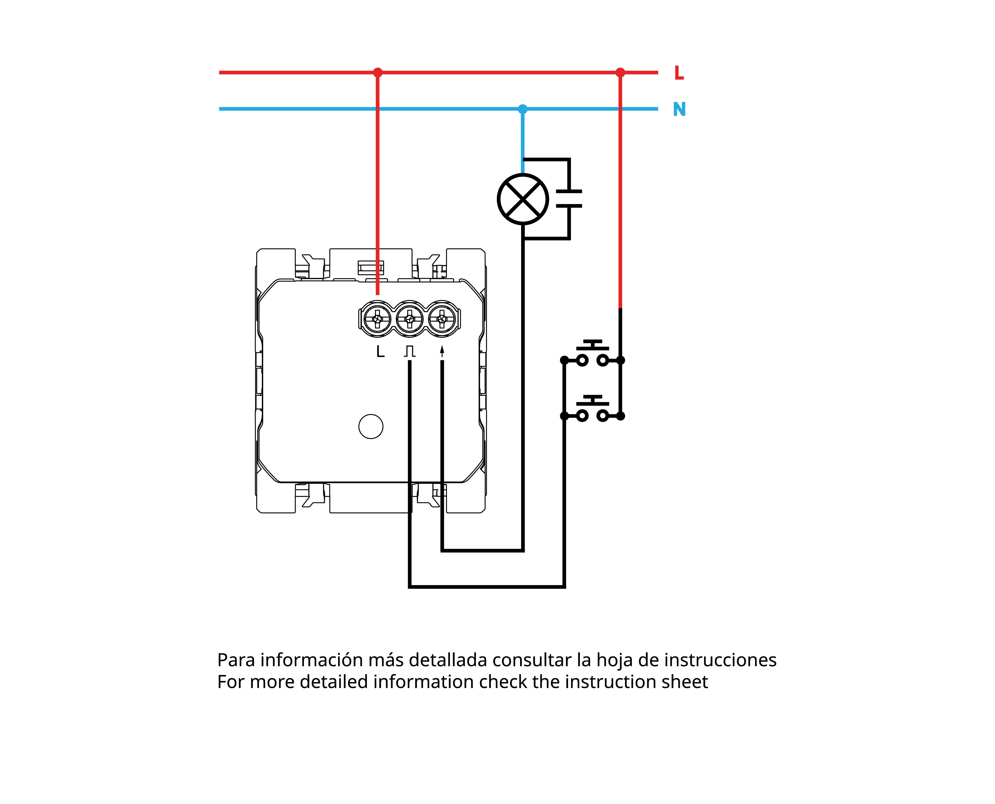 Interruptor eletrónico Simon iO 2 fios de tecla estreita preto mate ...