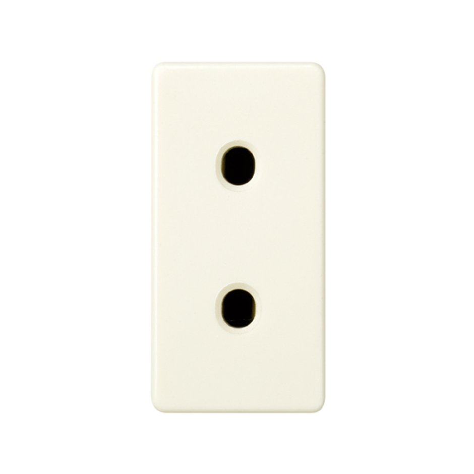 Two-pole socket outlet 10A 250V~ for half element with safety device ...