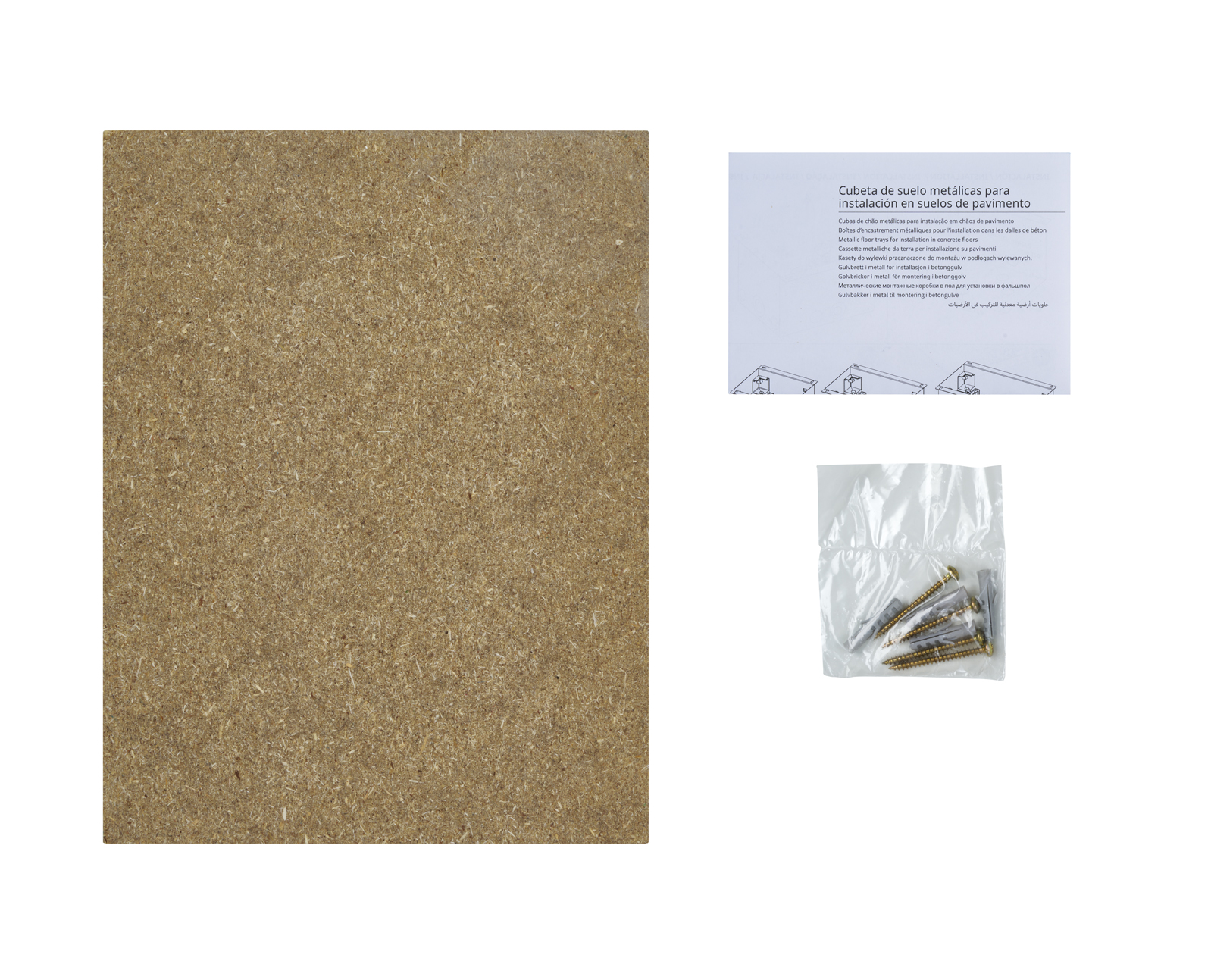 Metal screed for metallic floor boxes 2 double modules 500 Cima or 4 ...