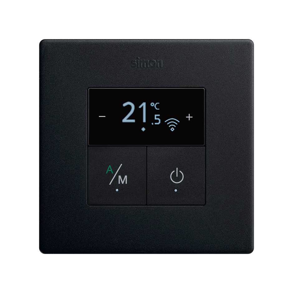 Thermostat iO floor sensor with included probe matt black Simon 270 | SIMON