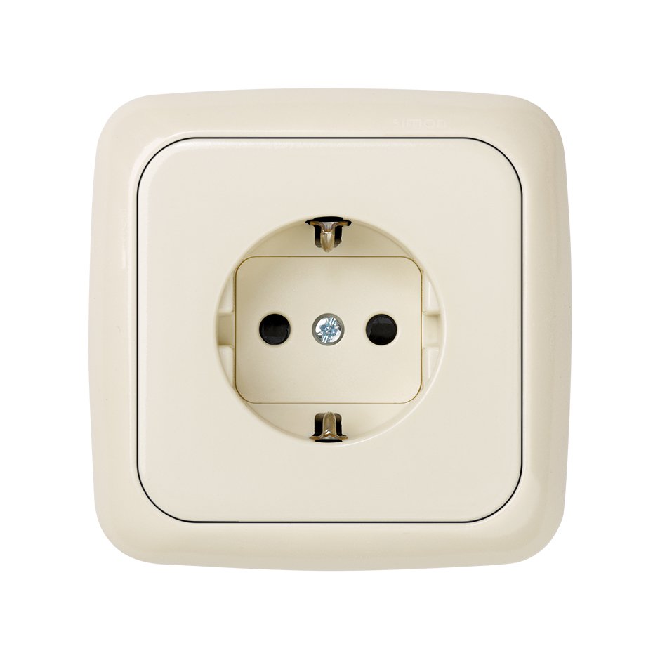German socket outlet 16A 250V~ with safety device and screw terminal ...