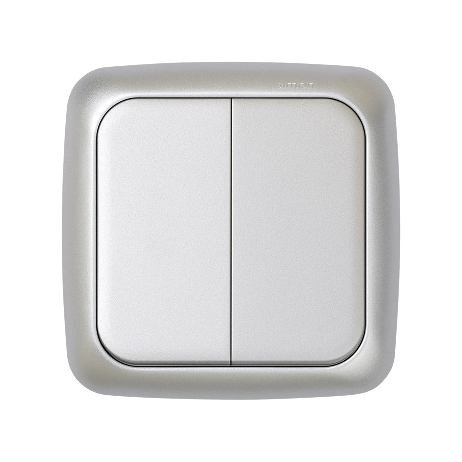 Set of 2 switches 10AX 250V~ with fast terminal connection system ...