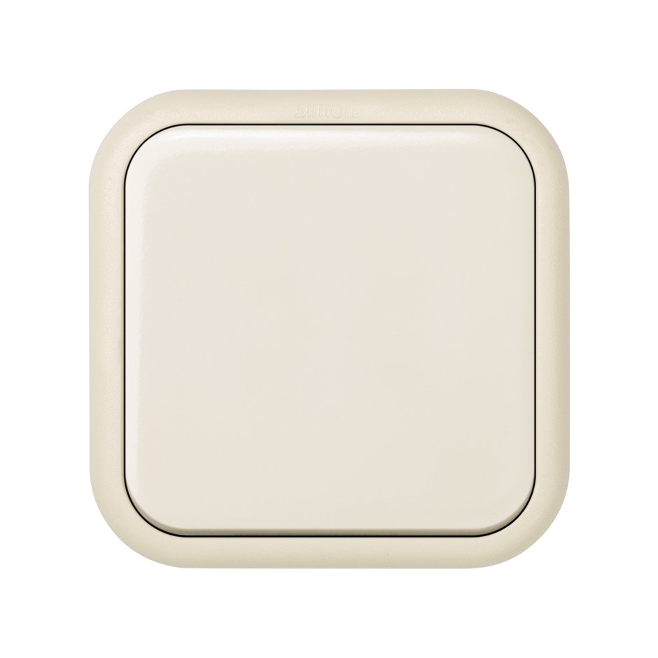Low surface-mount box for 1 element ivory Simon 31 | SIMON