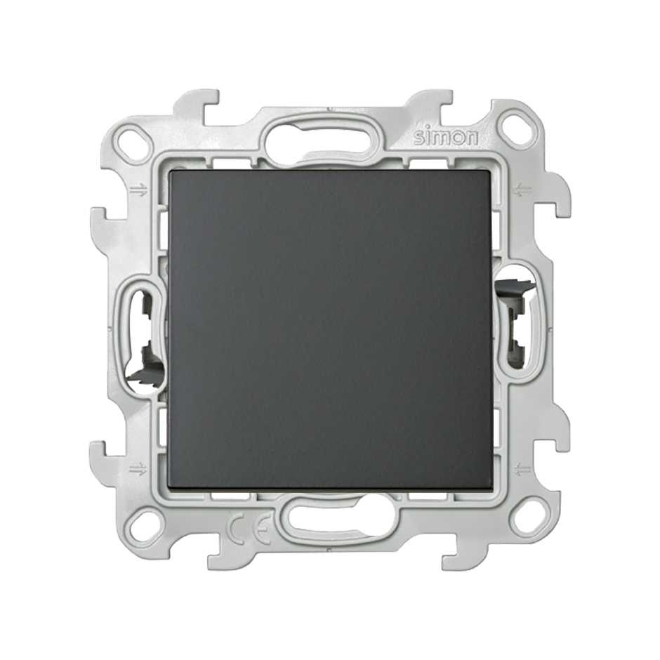 Single switch 10AX 250V~ with fast terminal connection graphite Simon ...