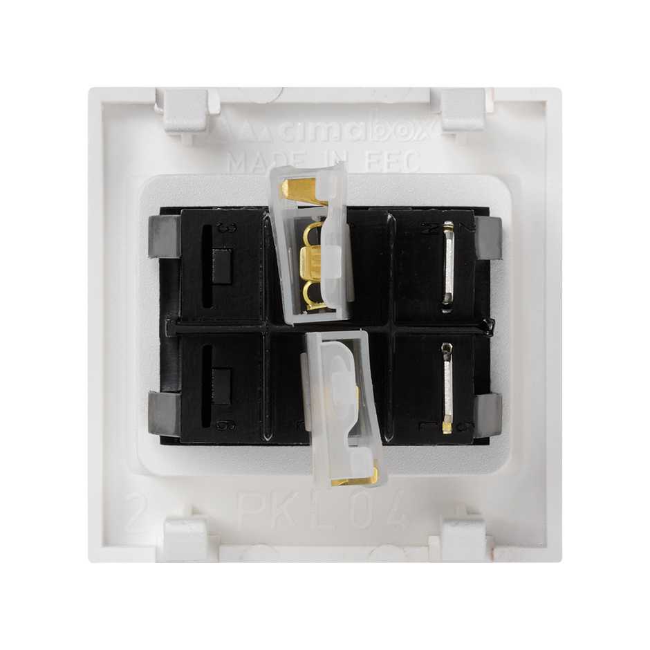 Interruptor bipolar 16 AX 250 V~ com sistema de lig. de bornes por ...
