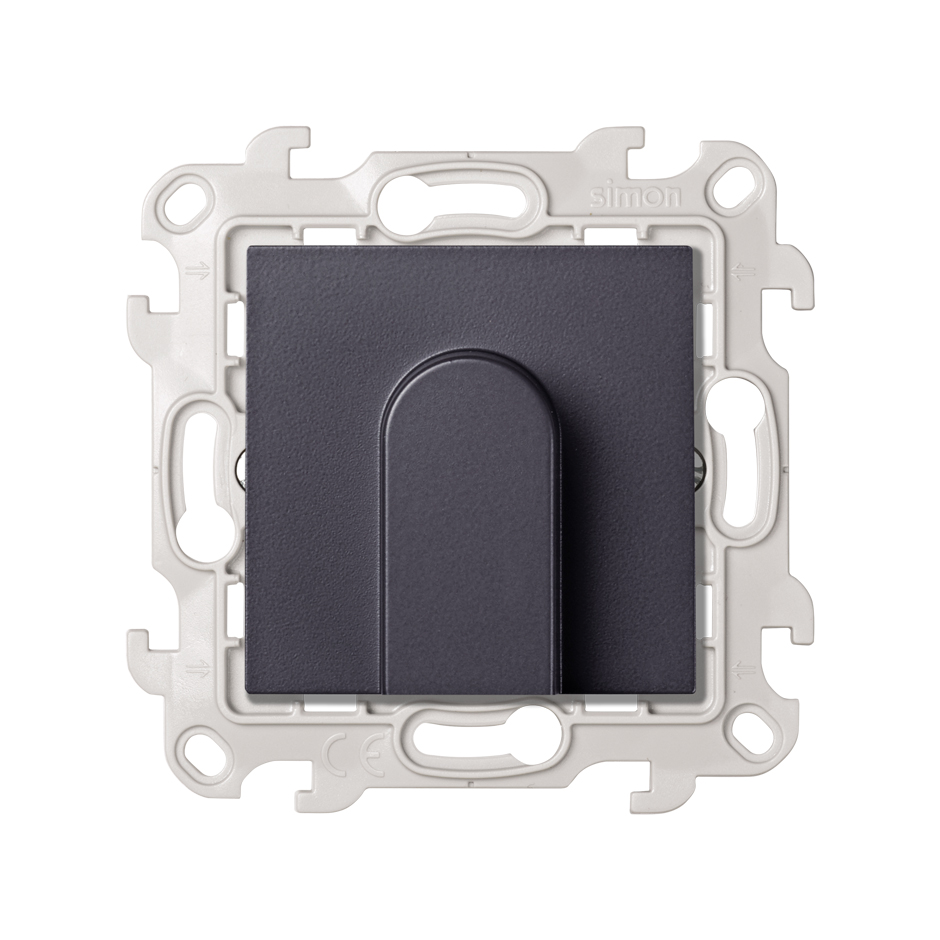 Wire outlet mechanism with fast terminal connection graphite Simon 24 ...