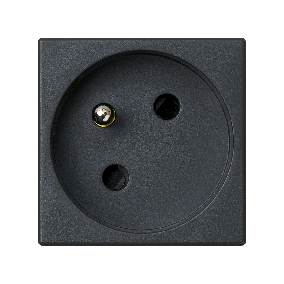 French socket outlet 16A 250V~ with safety device and screw terminal ...