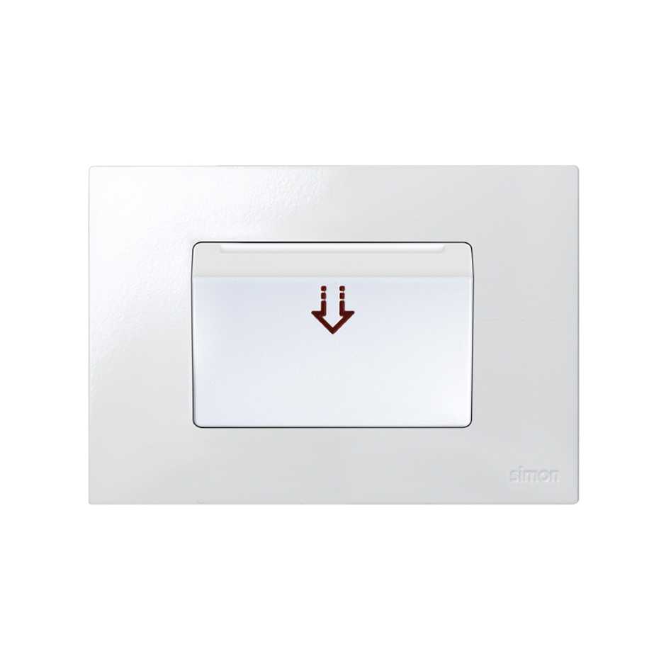 Cover with viewer for mechanical or electronic card switch white Simon ...