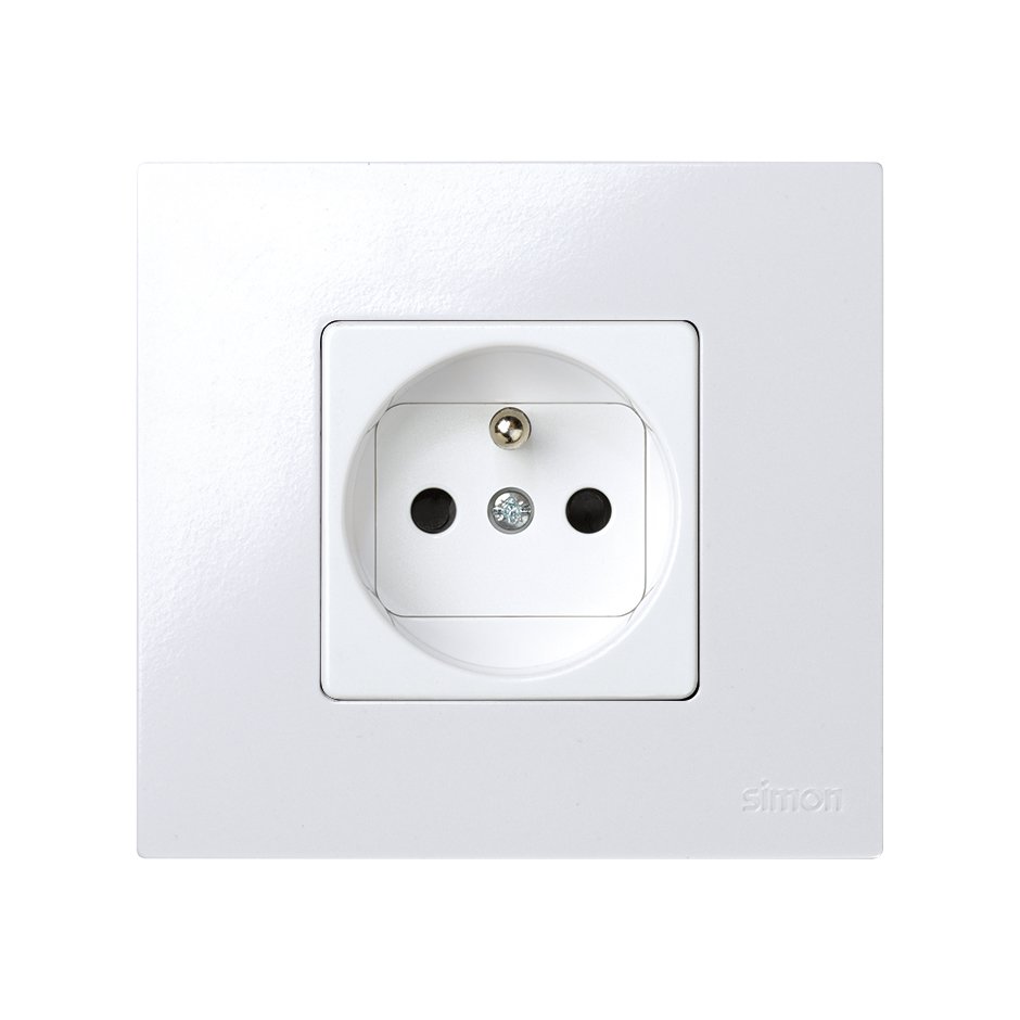 French socket outlet 16A 250V~ with safety device and screw terminal ...